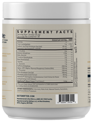 SHIFTED Premium Formula Pre Workout – Get Shifted